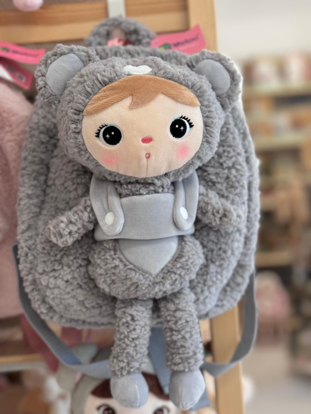 Backpack Metoo with Removable Plush doll - Grey Bear | All Products ...